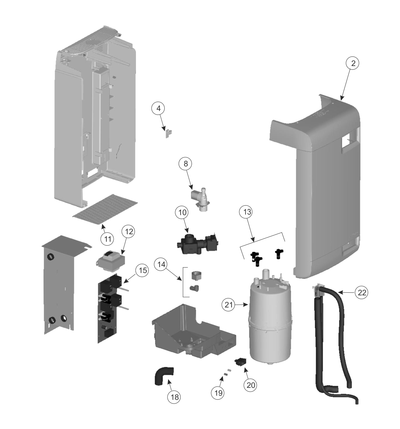 Nortec RH2+ Duct 10lbs/hr 120/208/240V 1 Phase - Nortec RH2+ (Plus) Series